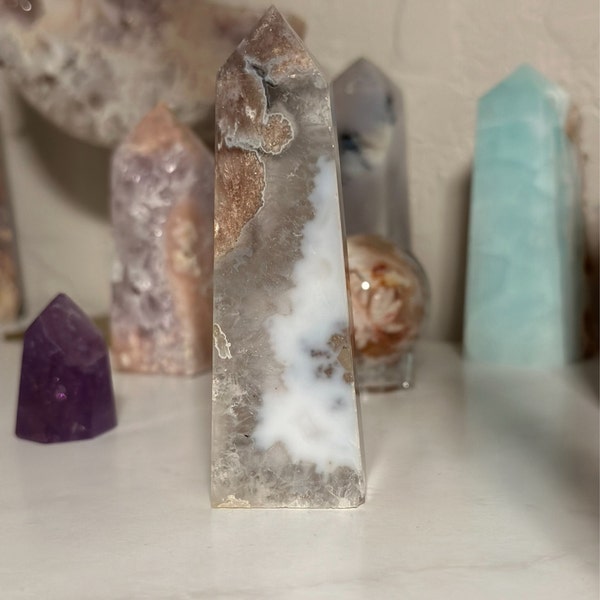 Pink Amethyst With Agate Sphere (has Beautiful Rosette Amethyst Druzy ...