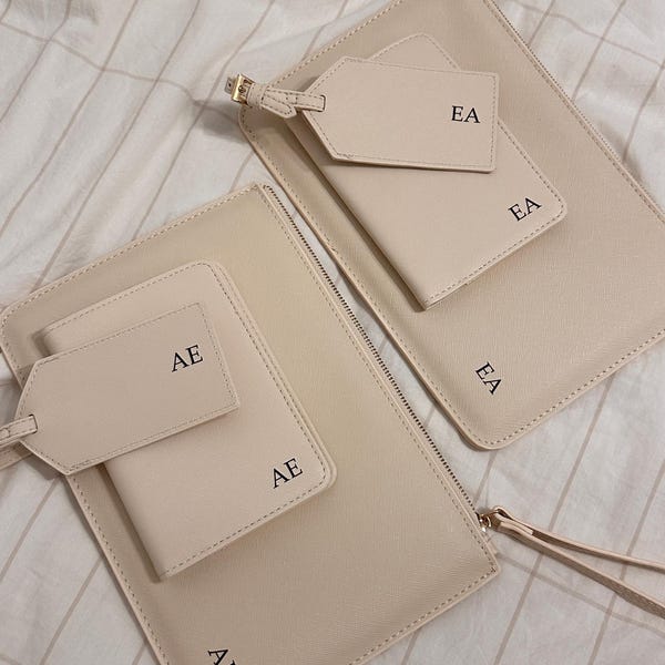 Personalised Travel Set, Travel Gift Set, Passport and Luggage Tag Gift ...