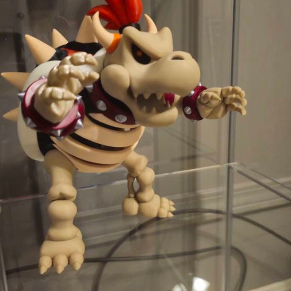 Epic 10” Dry Bowser – 3D Printed Skeleton King – Mario Collector’s Must ...
