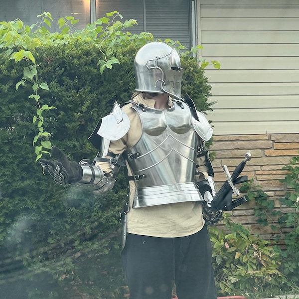 Barbute Full Armor Suit | Full Body Plate Armor for Medieval ...