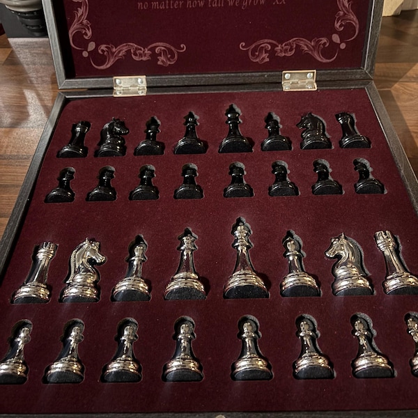 Chess Board With Figures Custom Chess Set for Husband Valentines Gift ...