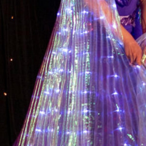 Light up LED Hooded Jacket, Festival Party Rave Coat, Multicolor Glow ...