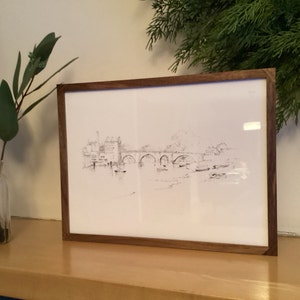 Maple Picture Frame / Custom Size Available / 1/2 Thin Edge Handmade ...