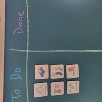 Personalized Wooden Daily Routine Chart, Visual Schedule, Kids Chore ...