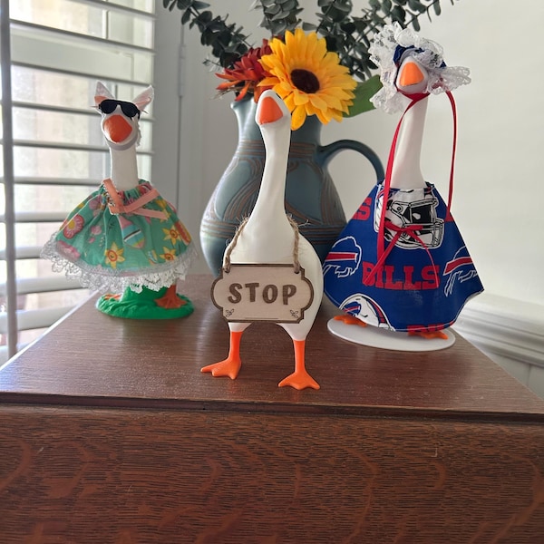 Emotional Support Goose Desk Buddy | Magnetic Goose With Custom Wooden ...