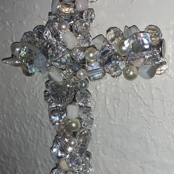 Crystal Beaded Wall Cross , Nail Cross, Crucifix - Etsy