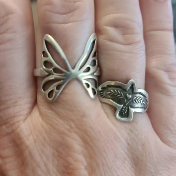 Silver Cicada Ring Sterling Silver Locust Ring Insect Ring Statement ...