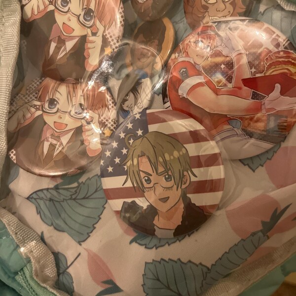 Saiki K Anime 2.25 Inch Pin Back Buttons WITH FREE STICKER - Etsy