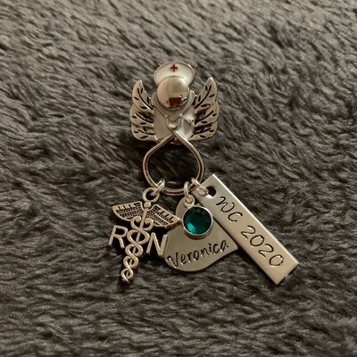 Personalized Nursing Pin / LPN BSN RN / Nurse Pin / Nursing Student ...