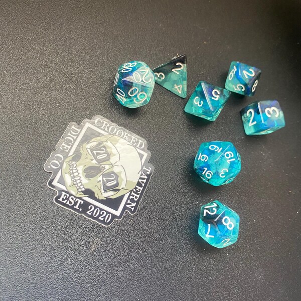 Jellyfish Dnd Dice Set | D20 TTRPG Polyhedral Dice | Jellyfish in Every ...