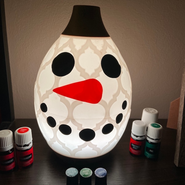 Snowman ~ Desert Mist Diffuser ~ Dewdrop Diffuser ~ Vinyl Decal - Etsy