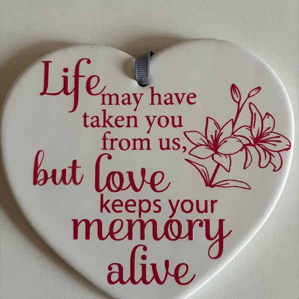 Loss of Loved One, Memorial Quote, Love Keeps Your Memory Alive ...