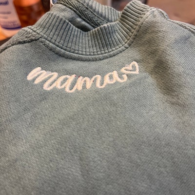 Curved Mama Machine Embroidery Design. 4 Sizes. Mama Collar Embroidery ...