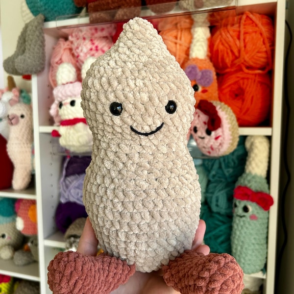 Peter the Peanut PDF Crochet Pattern - No Sew Crochet Pattern, Food ...