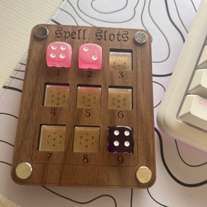 D&D Spell Slot Tracker Dungeons and Dragons Spell Counter Spell Slot ...