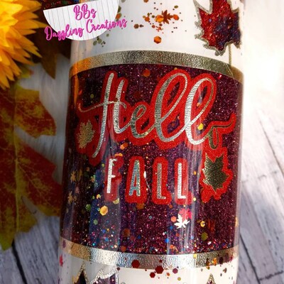 Hello Fall Decal Plaque Bracket SVG DXF PNG - Etsy