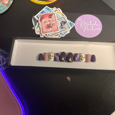 Raiden Inspired Nails - Etsy