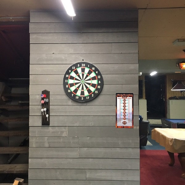 Wood Dart Holder Wall Mount Dart Display Rack. Unique Gift for Dad. Man ...