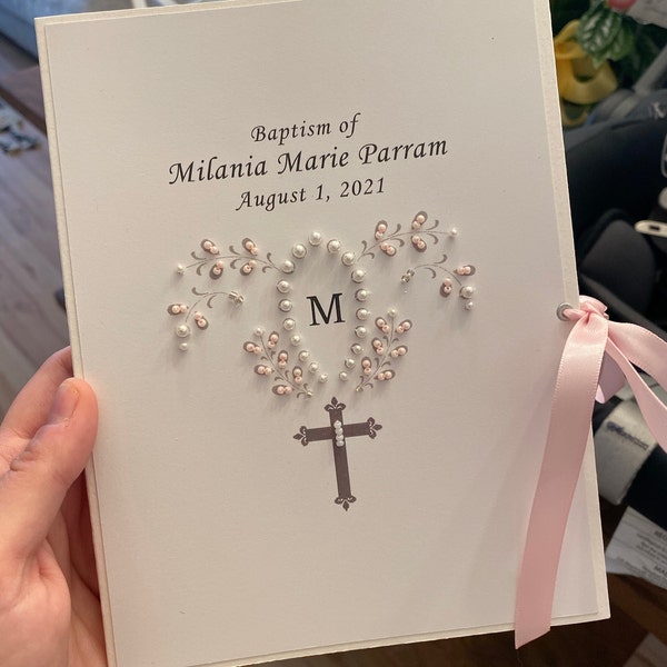 Baptism Photo Album, Personalized Photo Album, Baby Gift, Christening ...