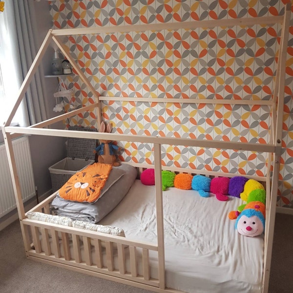 Kid House Bed Toddler Loft Bed, Toddler House Bed Teepee Kids House ...