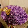 100 Rose Royal Blue Bouquet, Queen Bouquet, Eternal Rose Bouquet ...