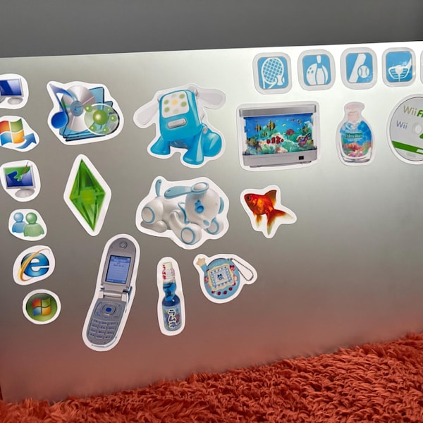 Frutiger Aero Aesthetic Sticker Pack Glossy Vinyl Decals - Etsy