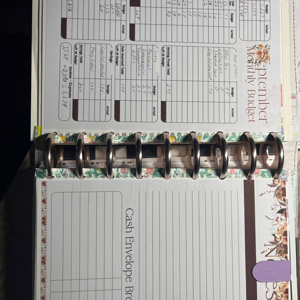 4 Week Weekly Check-in Black & White for Cash Envelopes (A5 Sized 5.8in ...