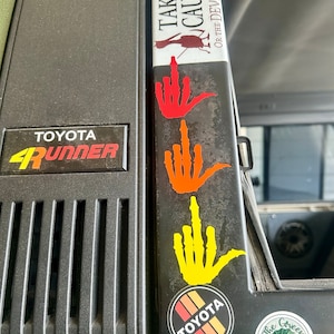 Toyota Devil Horns Decal - Etsy
