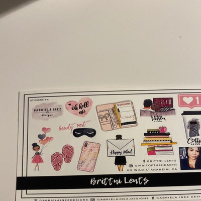 Custom Sticker Contact Cards for Planner Meet Ups & Events - Etsy