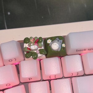 Cat Artisan Keycap Glow in the Dark Cute Keycap Artisan Keycaps ...