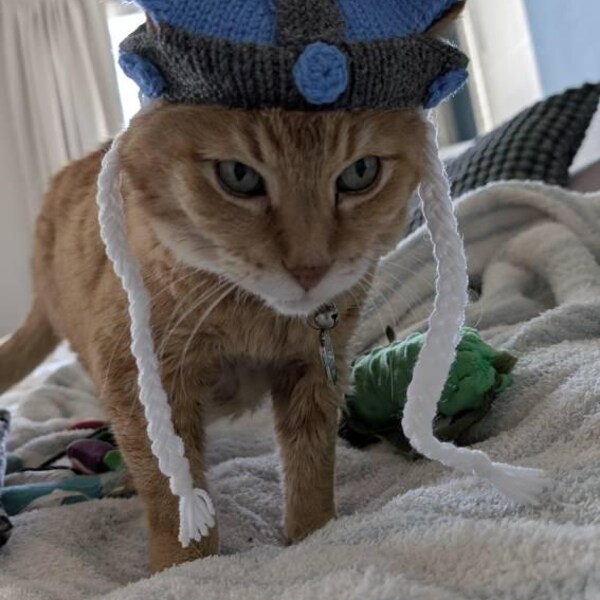 Elf Hat for Cats, Cat Elf Costume, Christmas Hat for Cat Lovers, Pet ...