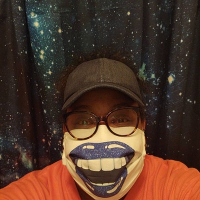 Funny Face Mask, Cotton Mask With Filter Pocket and Nose Wire, Smile ...