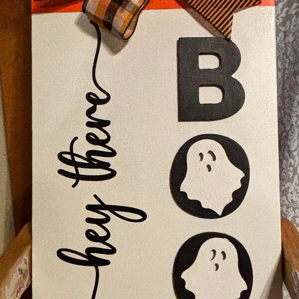 SVG/PNG File- Hey There Boo With Ghost Porch Leaner Digital Download ...