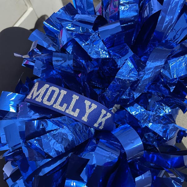 Pom Pom Name Tags (set of 2) - Etsy