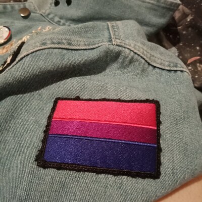 Bisexual Gay Pride Flag Embroidered Patch - Etsy