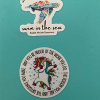 When Life Gets Blurry Sticker, Affirmation Sticker, Clear Laptop ...