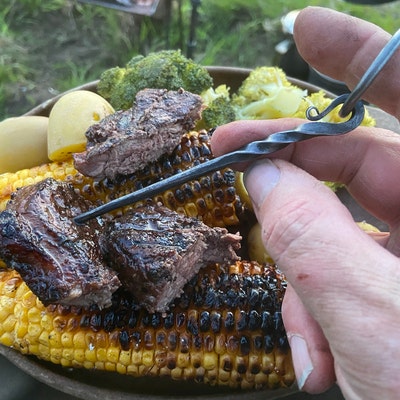 Forged Medieval Viking Pin, Fork. - Etsy