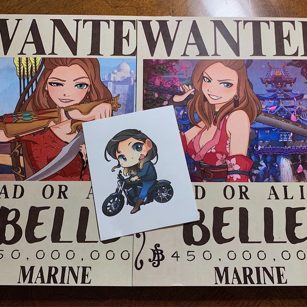 Custom One Piece Inspired Wanted Poster - Etsy