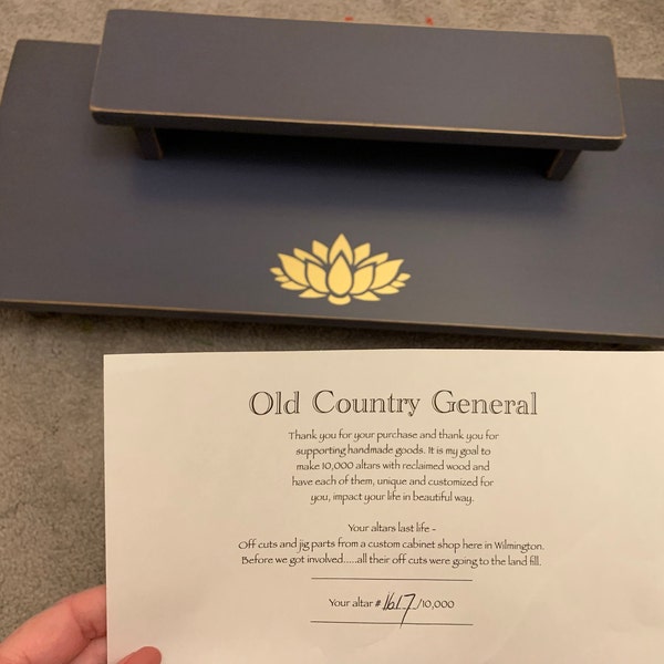 Handmade Altar Table Spiritual Practice Altar Table for Meditation ...