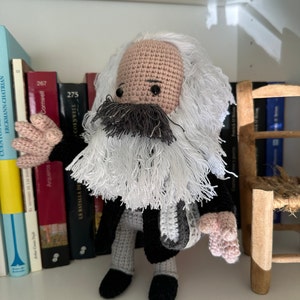 Philosopher Karl Marx Crochet Decor, Karl Marx Amigurumi Doll ...