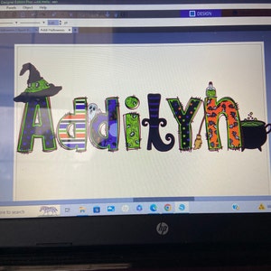 Halloween Doodle Letters With Clip Art PNG Files Make Your - Etsy