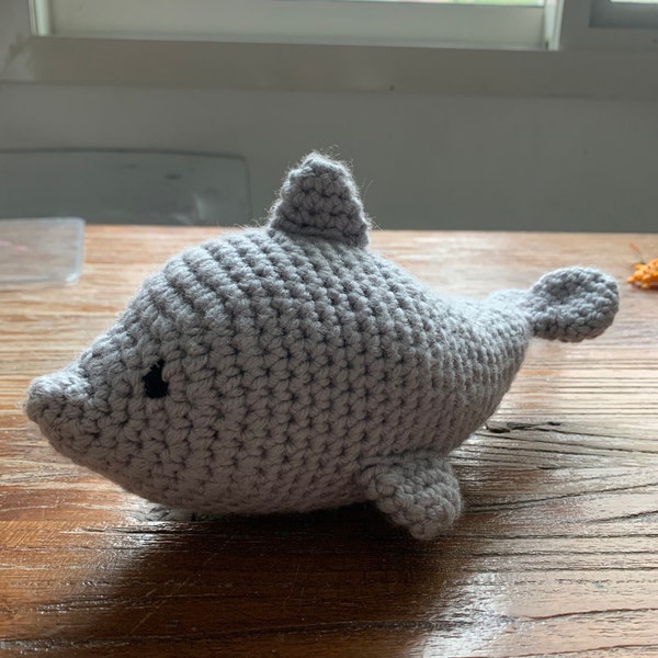 Dolphin Toy Pattern Crochet Toy Pattern Amigurumi Dolphin Cute Crochet ...