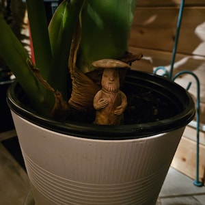 Magic Manny Mushroom, Altar Totem, Tiny Garden Art, Unique Spirit Guide ...