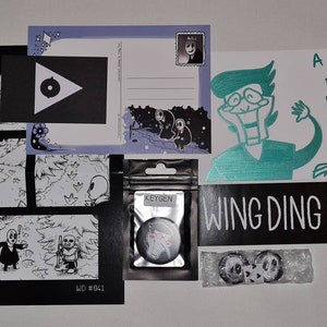 WING DING Button Badges Set of 4 1 | Etsy