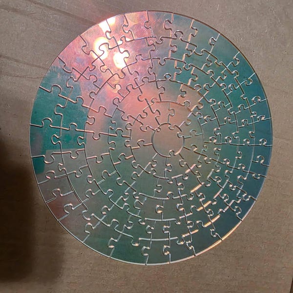 Clear Impossible Round Acrylic Jigsaw Puzzle - 100 Color Changing ...
