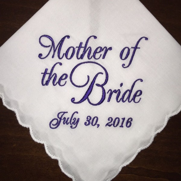 Mother Handkerchief - Custom Handkerchief - Wedding Tradition - for ...