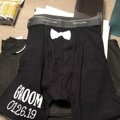 Groom Boxer Briefs . Mens Boxers Custom. Husband Wedding Gift. - Etsy