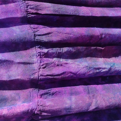 Deep Electric Rainbow Hand Dyed Tiedyed Rayon Gauze Long Skirt - Etsy