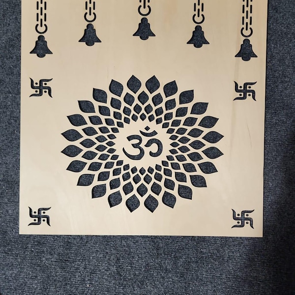 Om Ganesha Wall Decor Laser-cut DXF File for Glowforge and CNC Machines ...