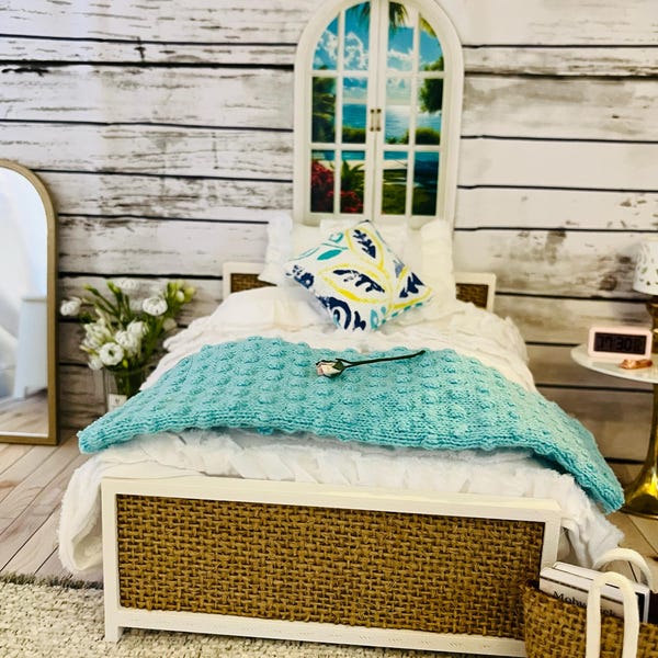 Set of 3 Dollhouse Coastal Wall Art, Mini Beach Decor, Miniature Decor ...